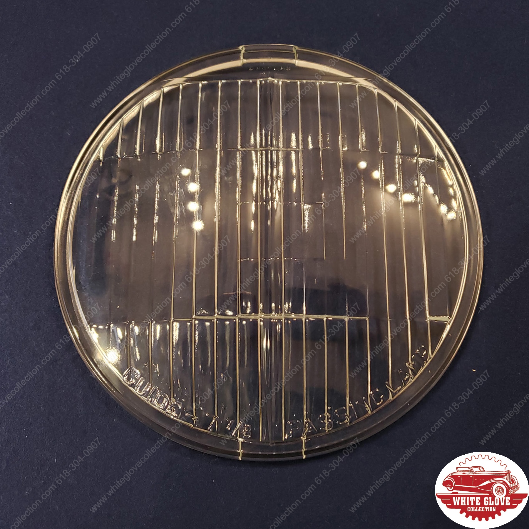 Guide Super Ray Light 7 7/8 Glass Lens - Passing Lamp w/Center Ridge ...